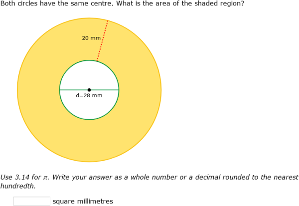 IXL | Area between two shapes | Grade 7 math