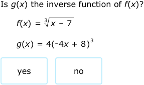 IXL | Identify inverse functions | Grade 12 math
