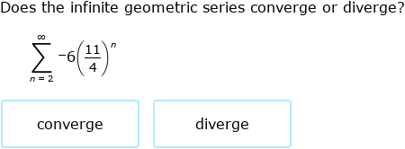 IXL | Convergent and divergent geometric series | Grade 12 math