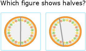 IXL | Halves and fourths | Grade 1 math