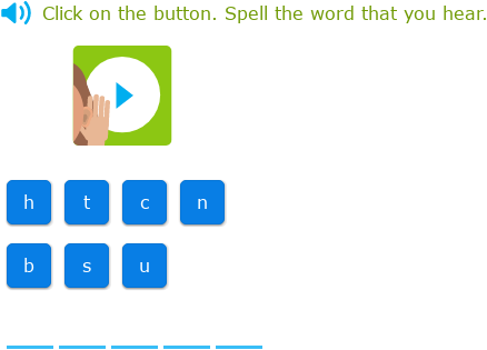 IXL | Spell the digraph word: ch, sh, th | Grade 2 English language arts