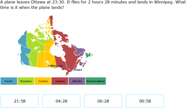 IXL | Time zones - 24-hour time | Grade 4 math