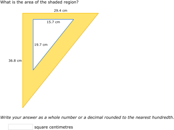 IXL | Area between two shapes | Grade 9 math