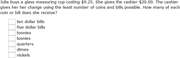 IXL | Making change: up to $50 | Grade 3 math