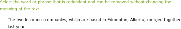 IXL | Remove redundant words or phrases | Grade 7 English language arts