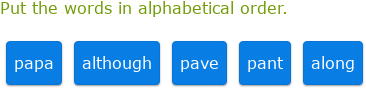 IXL | Order alphabetically based on the first three letters | Grade 5 ...