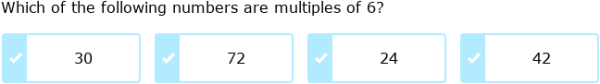IXL | Choose the multiples of a given number up to 12 | Grade 6 math