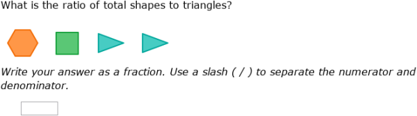 IXL | Write a ratio using a fraction | Grade 6 math