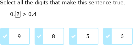IXL | Compare decimal numbers: up to hundredths | Grade 4 math