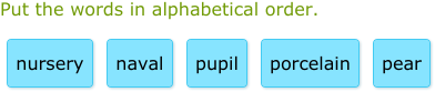 IXL | Order alphabetically based on the first two letters | Grade 5 ...