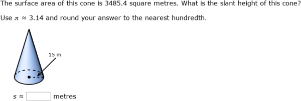 IXL | Surface area of pyramids and cones | Grade 11 math