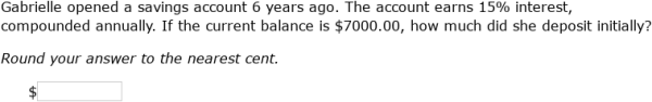 IXL | Compound interest: word problems | Grade 12 math
