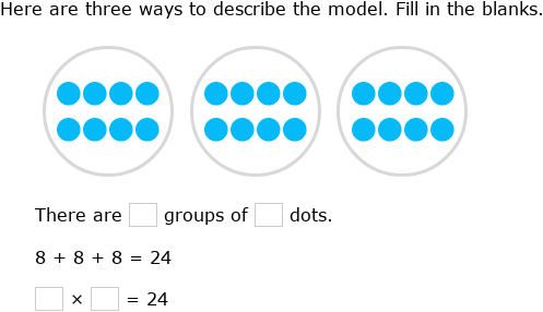 IXL | Relate addition and multiplication for equal groups | Grade 4 math