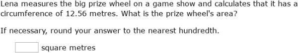 IXL | Circles: word problems | Grade 9 math