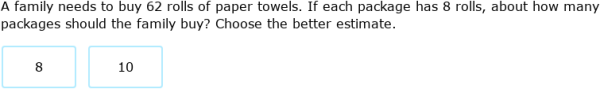 IXL | Estimate quotients: word problems | Grade 3 math