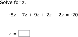 IXL | Solve equations involving like terms | Grade 7 math