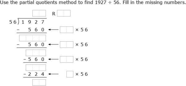 IXL | Divide by two-digit numbers using partial quotients | Grade 6 math