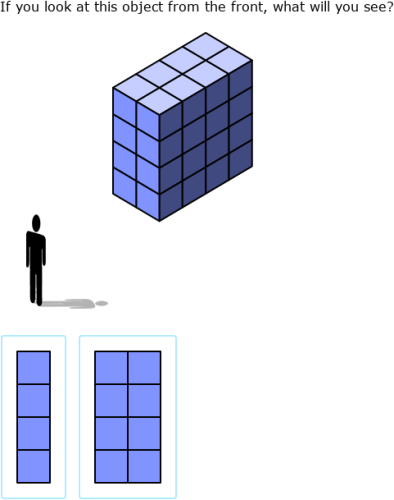 IXL | Front, side and top view | Grade 6 math