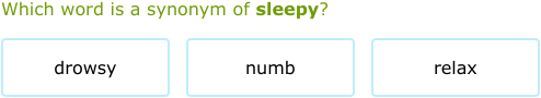 IXL | Choose the synonym | Grade 5 English language arts