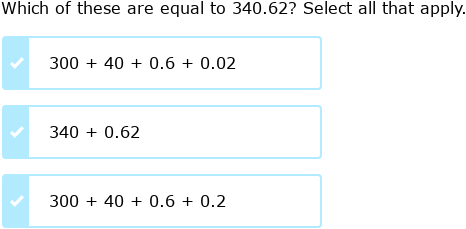 IXL | Compose and decompose decimals in multiple ways | Grade 5 math