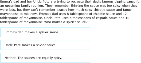 IXL | Compare ratios: word problems | Grade 7 math