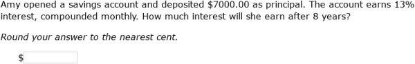 IXL | Compound interest: word problems | Grade 11 math