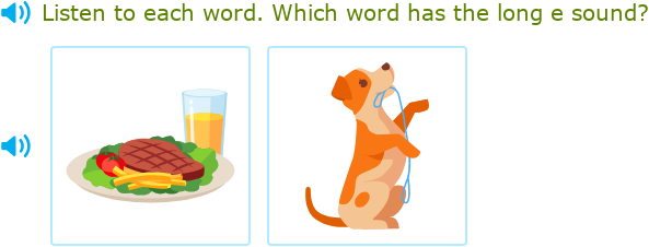 IXL | Find the long e word | Kindergarten English language arts
