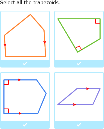 IXL | Identify trapezoids | Grade 6 math