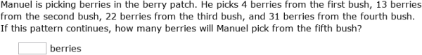 IXL | Number sequences: word problems | Grade 8 math