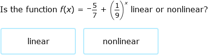IXL | Identify linear functions | Grade 10 math