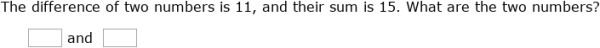 IXL | Find two numbers based on sum and difference | Grade 4 math
