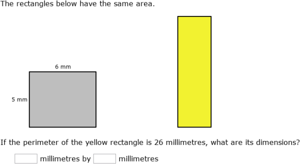 IXL | Rectangles: relationship between perimeter and area | Grade 6 math