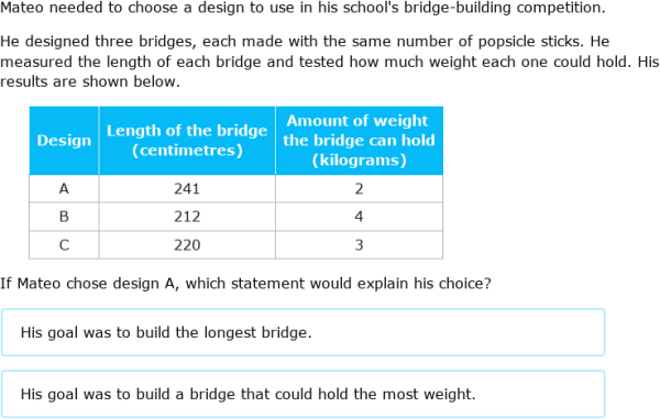 IXL | Use data from tests to compare engineering-design solutions ...