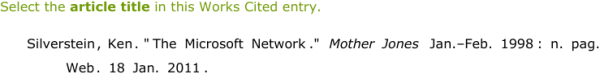 IXL | Recognize the parts of a Works Cited entry (MLA 8th edition ...
