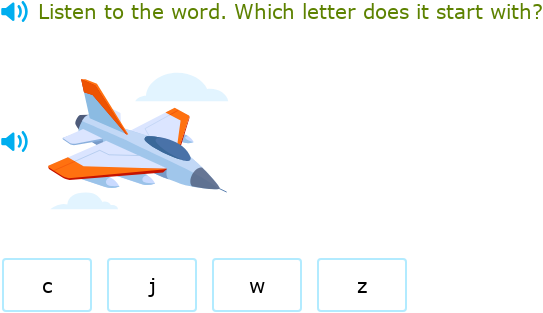 IXL | Which letter does the word start with? | Kindergarten English ...