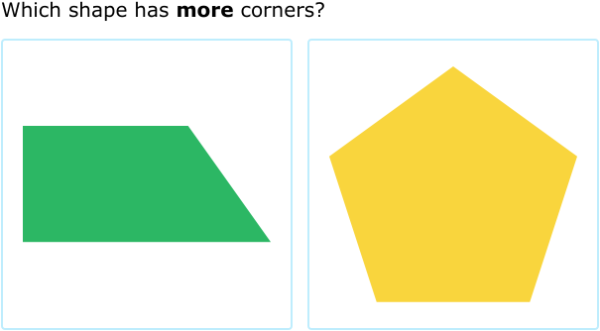 IXL | Compare sides and corners | Kindergarten math