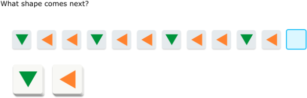 IXL | Find the next shape in a repeating pattern | Grade 5 math