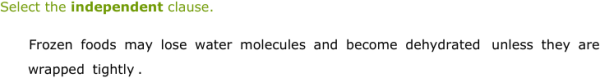 IXL | Identify dependent and independent clauses | Grade 8 English ...