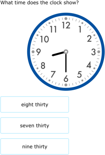 IXL | Match clocks and times | Grade 3 math