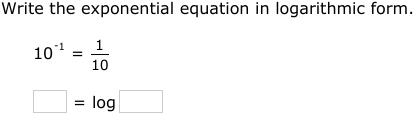 IXL | Convert between exponential and logarithmic form: rational bases ...