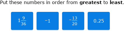IXL | Put rational numbers in order | Grade 6 math