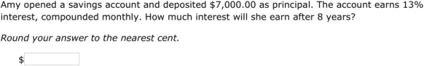 IXL | Compound interest: word problems | Grade 11 math