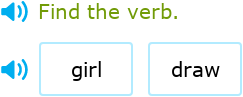IXL | Find the action verb | Kindergarten English language arts