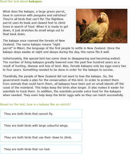 IXL | Read about animals | Grade 4 English language arts