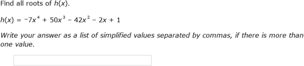 IXL | Rational root theorem | Grade 12 math