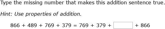 IXL | Properties of addition | Grade 4 math