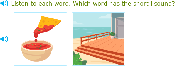 IXL | Find the short i word | Kindergarten English language arts