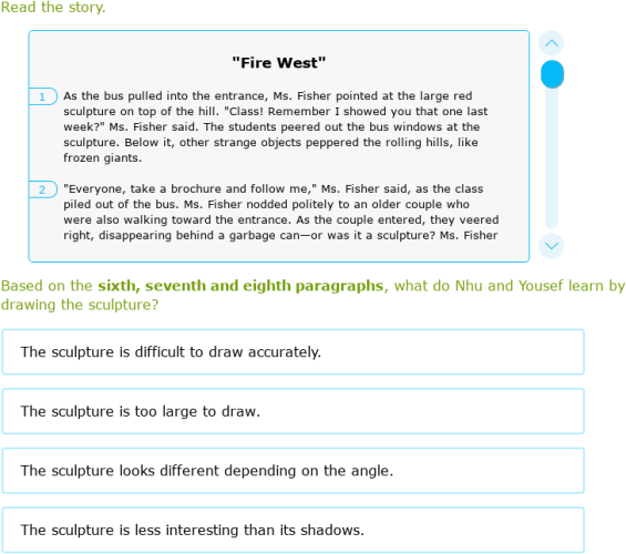 IXL | Analyze short stories | Grade 6 English language arts