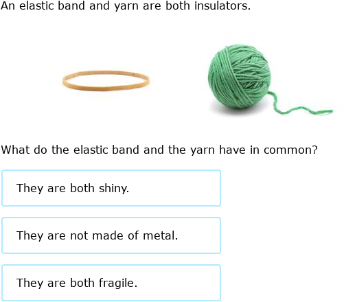 IXL | Conductors and insulators | Grade 6 science