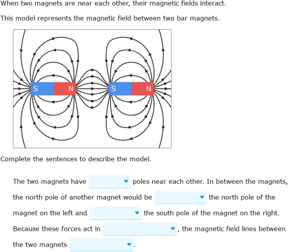 IXL | Magnetic forces and fields | Grade 10 science